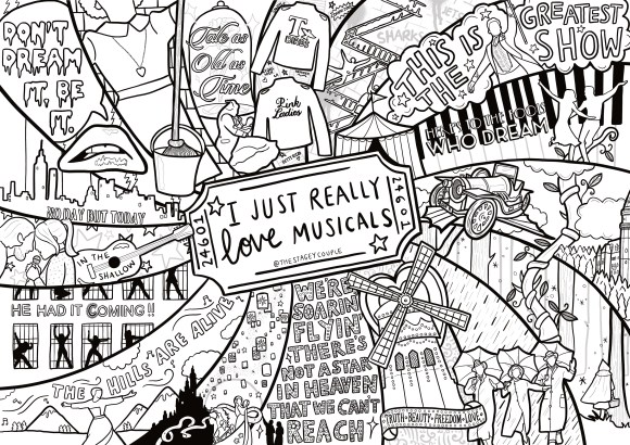 Printable Colouring Sheets! – The Stagey Couple