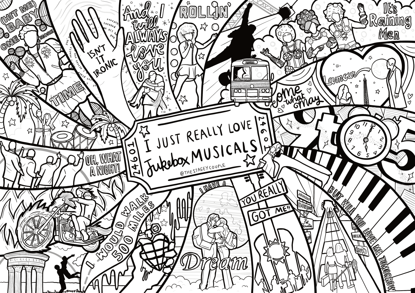 Printable Colouring Sheets! – The Stagey Couple
